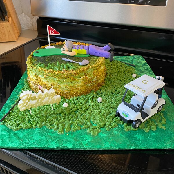 Golf Theme Cake Toppers Set - Etsy