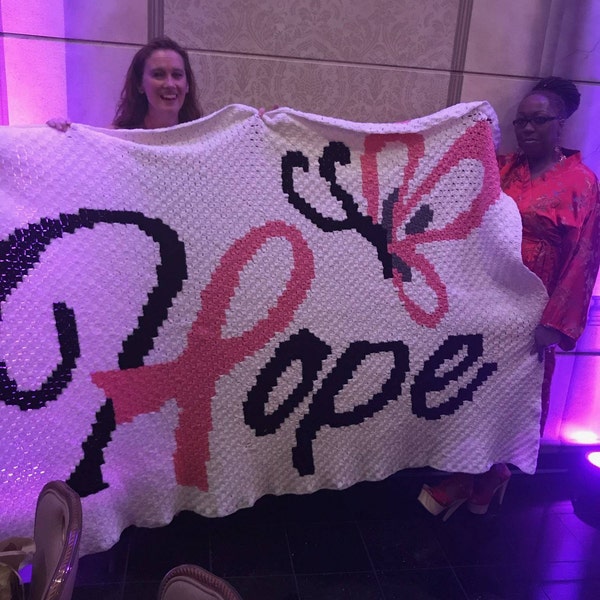 Graphgan Pattern - Corner to Corner - C2C - Breast Cancer Ribbon ...