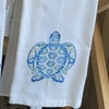 Bohemian Chinoiserie Sea Turtle Tropical Water Ocean Marine Maritime ...