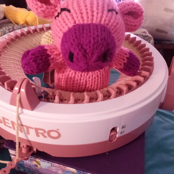 Flying Pig Knitting Machine Pattern PDF ONLY Addi Sentro - Etsy