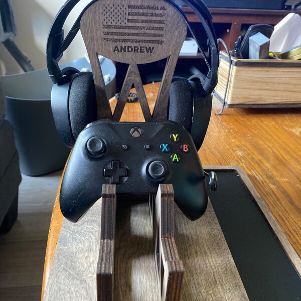 Controller Holder and Headphone Holder, Gamer Boyfriend Gift, Headset ...