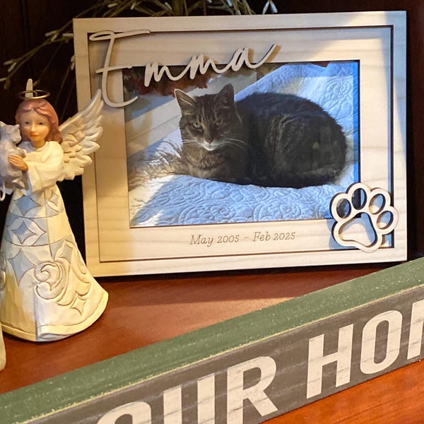 Personalized Cat Frame | Custom Cat Name Picture Frame | Gifts for Cat ...