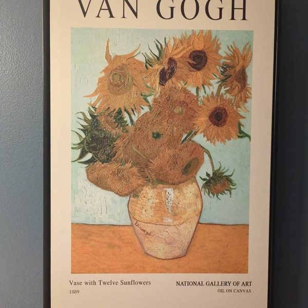 Vincent Van Gogh Flower Field Buffalo, Fine Art Print, Home Decor ...