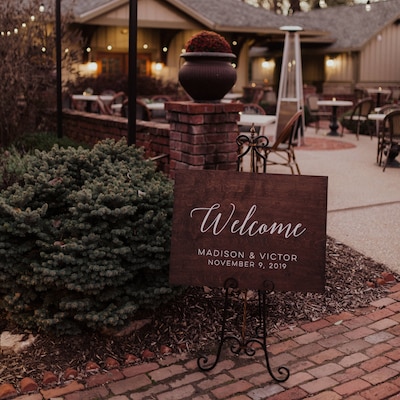 Custom Wood Sign Personalized for Weddings Receptions and Events ...