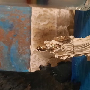 Vintage Athena Mini Statue Small Hand-painted Ancient Greek Goddess ...