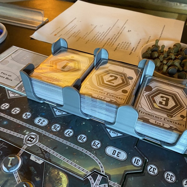Draw and Discard Tray, Triple Wide Card Tray, 3 Tray Playing Card ...