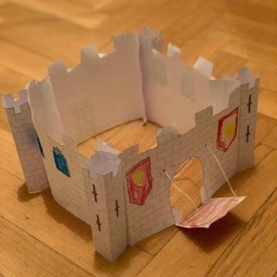 Castle Printable Papercraft - Etsy