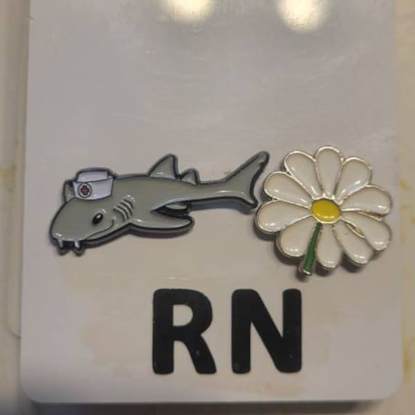 Nurses Week Shark Keychain & Free Sticker - Etsy