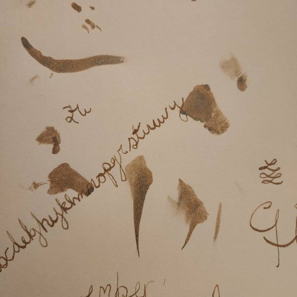 Walnut Shimmer Red Calligraphy Ink | Calligraphy Kit | Handmade ...