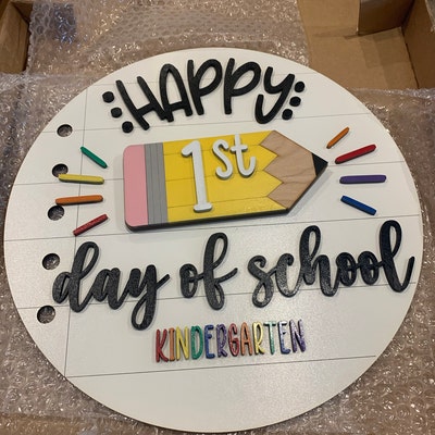 Interchangeable First Day of School Sign, 100th Day of School School ...
