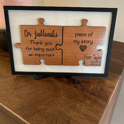 Personalized Puzzle Sign, Teacher Appreciation Gift, Thank You Gift ...