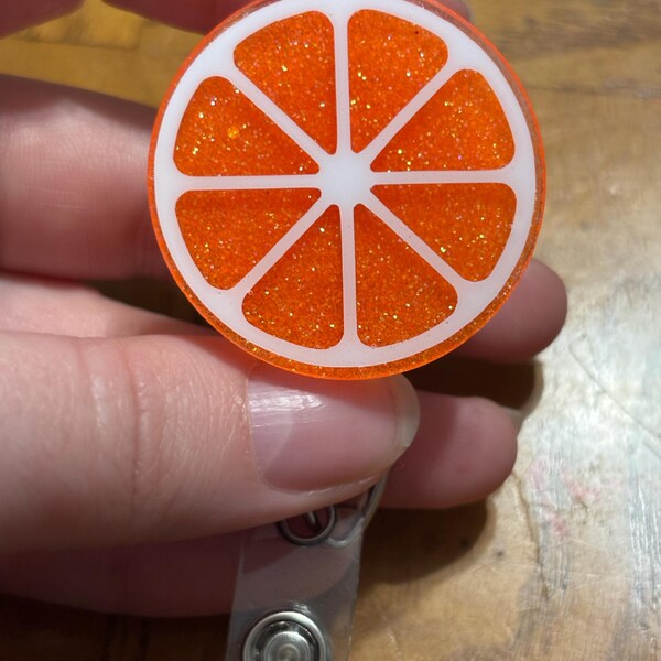 Orange Badge Buddy Orange Badge Reel Orange Blossom Summer Badge Set ...
