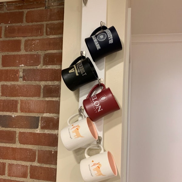 Vertical Mug Rack|space Saver Vertical Mug Holder Rack Apartment Coffee ...