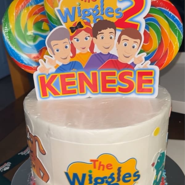 The Wiggles Logo Edible Icing Sheet Cake Topper - 9.5x6.5cm - Etsy ...