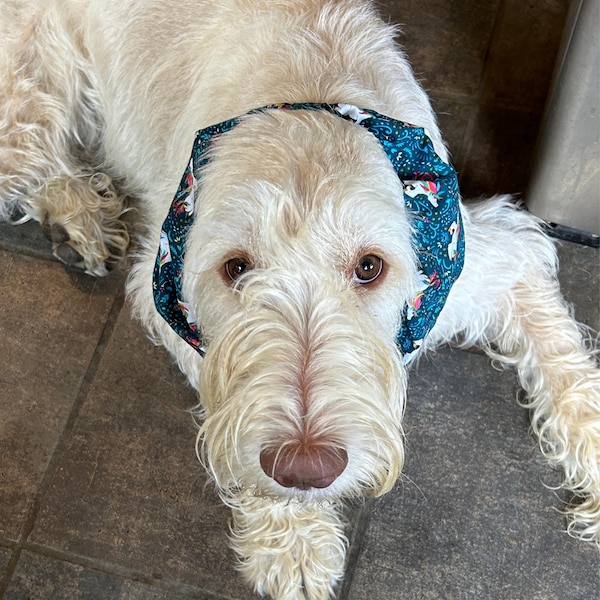 Adjustable Dog Snood: THANKSGIVING TURKEY TROT Snood to Protect Long ...