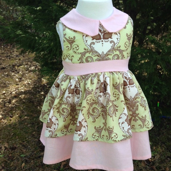 PDF Dress Sewing Pattern for Girls, Classic Retro Style - Georgia ...
