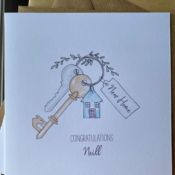 Personalised New Home Card, Congratulations Card, Moving House Card - Etsy