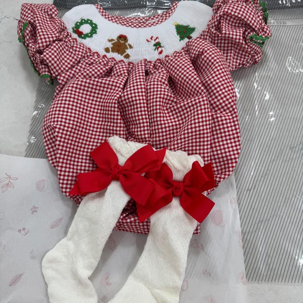 Dress With Rabbit Embroidery, Girls Easter Dress, Monogrammed Easter ...