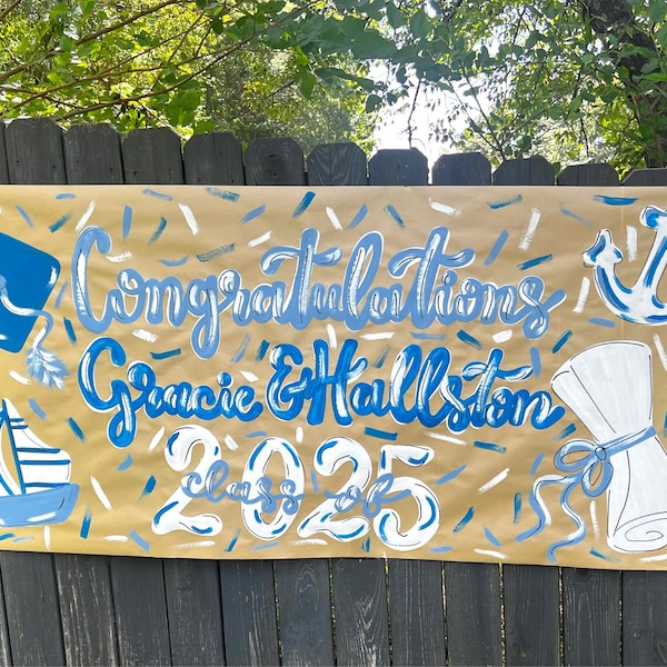 Graduation Banner, Grad Party Decor, Graduation, Grad Party, Class of ...