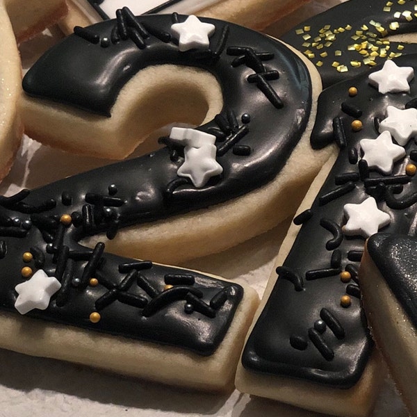 21 or Twenty One or Twenty First Number Cookie Cutter and Fondant ...