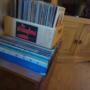 Record Storage Box 7 Inch Vinyl Singles Vintage Style Case. HARDROCK ...