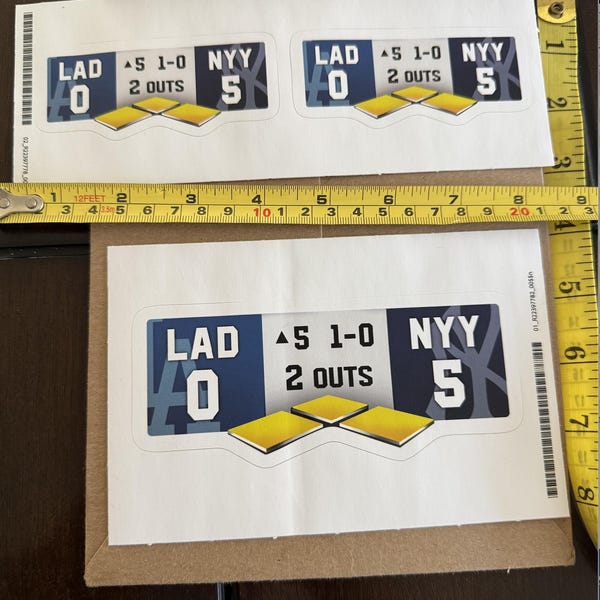 Baseball Fan Kiss-cut Sticker, Fun Baseball Sticker, Sports Fan ...