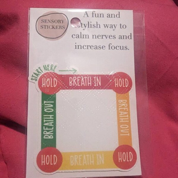 Sensory Stickers: Pray Sticker for Anxiety Relief, Fidget Sticker, Calm ...