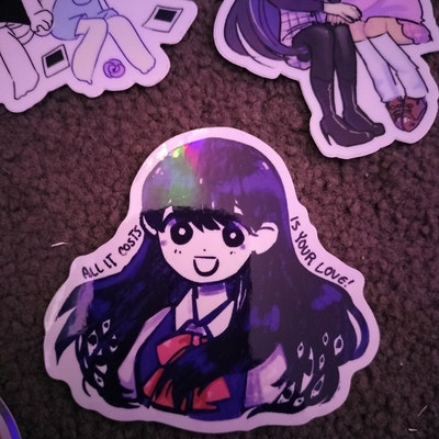OMORI Aubrey and Bunnies Decora Fashion Cute Sticker - Etsy