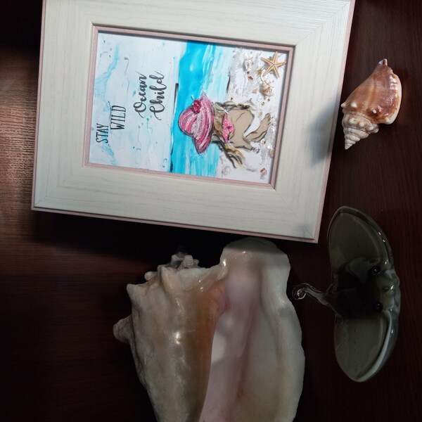 The Vain Mermaid, Mermaid Art, Mermaid Decor, Mermaid Figurine, Mermaid ...