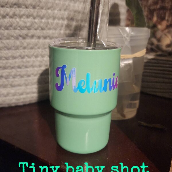 Personalized Stainless Steel Mini Shot Glass Tumbler 3oz - Etsy