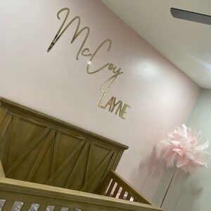 Nursery Name Art Baby Room Sign Nursery Wall Decor Nursery Wall Art ...