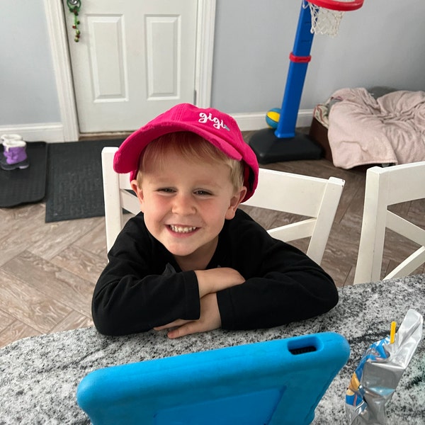 Gigi W/ Heart Hat| Distressed Baseball Cap OR Ponytail Hat | Customize ...