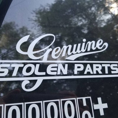 Genuine Stolen Parts 3 X 8 Vinyl Decal Bumper Sticker - Etsy