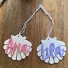Seashell Personalized Acrylic Tags Summer Bag Tags Hang Tags Beach Tags ...