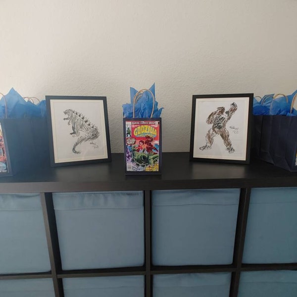 Godzilla Party Bags or Party Bag Labels - Godzilla Comic Book Party ...