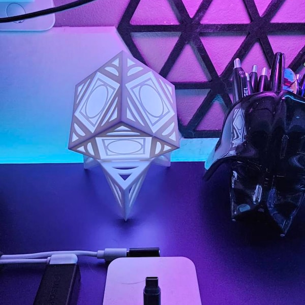 Ahsoka's White Crystal Jedi Holocron Wayfinder (star Wars Inspired) - Etsy