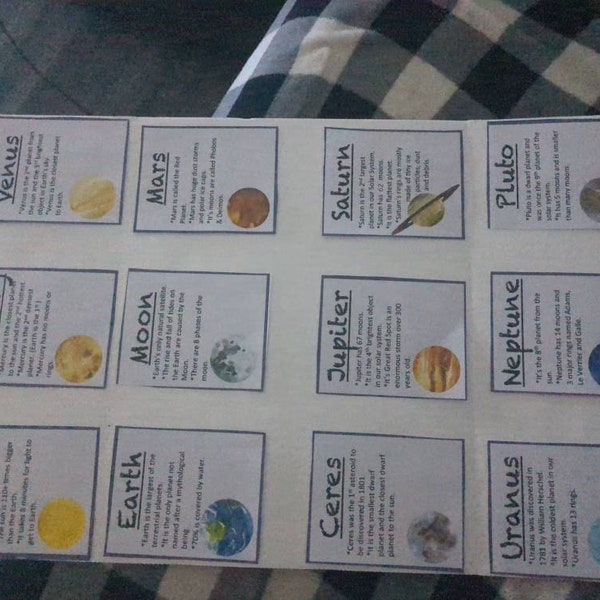 Printable Moon Phases ID Flash Cards Instant Download + Bonus Learning ...