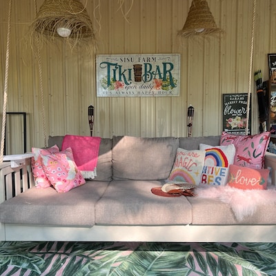 Personalized Tiki Bar Sign Tiki Hut Beach Signs Backyard Grill Deck ...