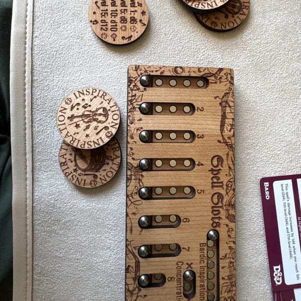 Class Icon Tokens - Wooden RPG DND 5e Gaming and Board Game Tokens - Etsy