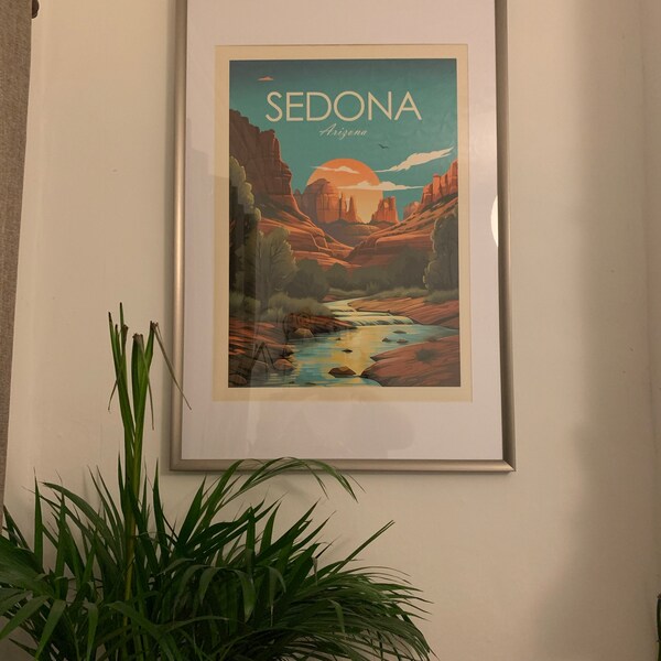 Sedona Travel Print Arizona Art Print Sedona Travel Poster Gift - Etsy
