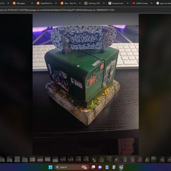 Custom High Level Ramps Fingerboard Weathered Graffiti Trash Can - Etsy