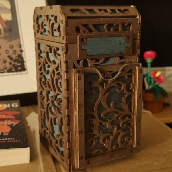 Collapsable Dice Tower | Dnd Laser Engraved Dice Box | Dnd Gift | Dice ...