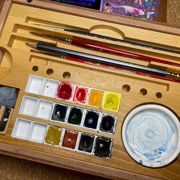 Maltese Color A5 Portable Watercolor Palette - Etsy