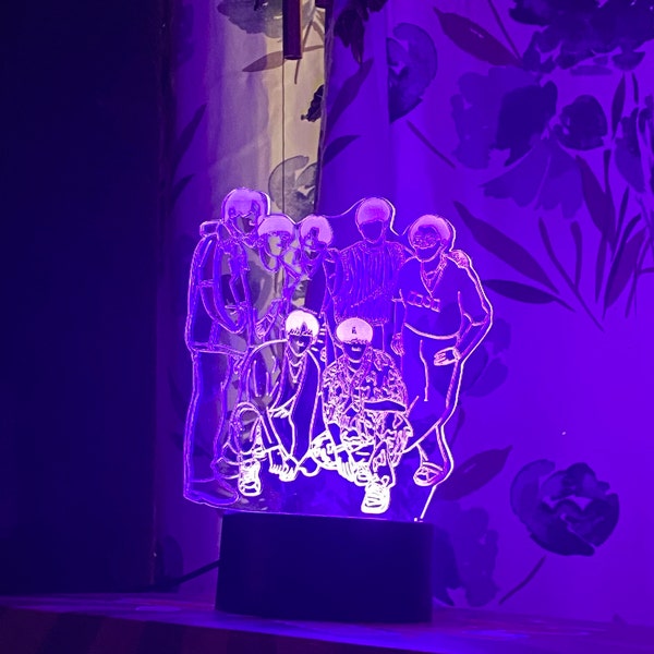 Kpop Group Led Light | Colorful | Gift | KPOP | FANMADE - Etsy