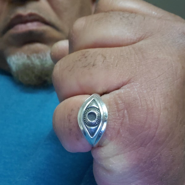 Eye Ring 925 Sterling Silver Jewelry Silver Human Eye Ring - Etsy
