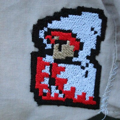 Pixel Art Castlevania Items Shiny Metallic Embroidery Iron on - Etsy