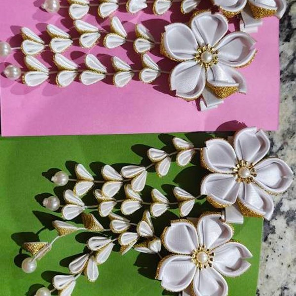 Kanzashi Cherry Blossom Sakura Flower Hair Clip Barrette With Tassels ...