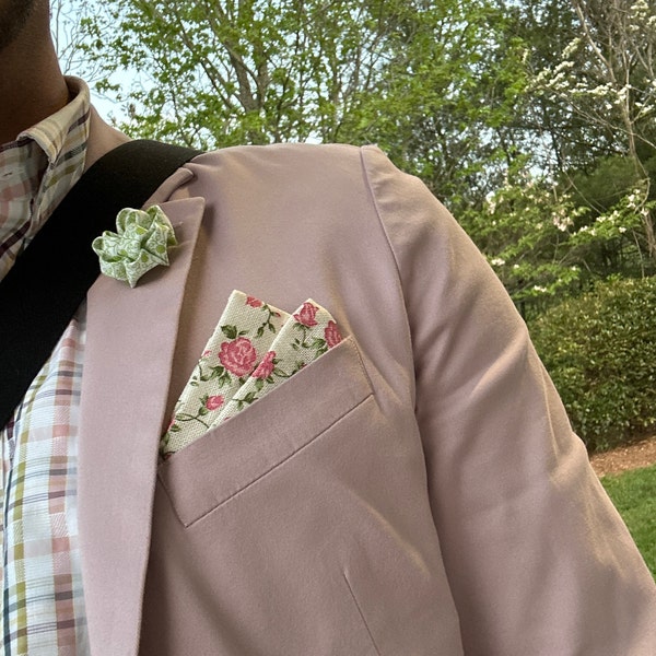 Pocket Square Folded / Pocket Square / Pick Solid Color Pre-folded ...