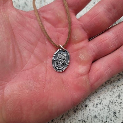 Silver Japanese Omamori Pendant, Protection Necklace, Good Luck ...