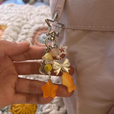 Aesthetic Y2k Beaded Green Korean Soda Star Keychain - Etsy